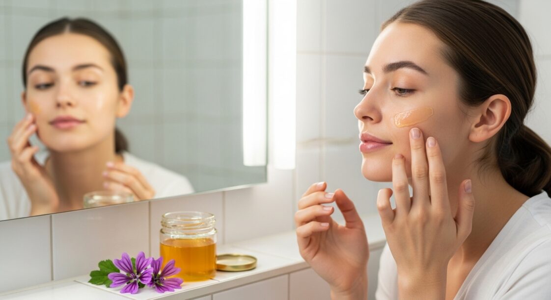 Teint terne au réveil ? Ce rituel express au miel et mauve illumine ...